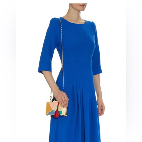 Goat | Dresses | Nwt Goat Uk Black Crepe Midi Dress With Pleats | Poshmark